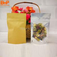 China Custom Printed Bag With Logo 100% Compostable Kraft Paper Laminated PLA Biodegradable Zipper Paper Bag For Any Products for sale