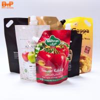China Detergent 500ml  Liquid 1L Spout Bags Custom Drink Pouch Stand up Beverage Food Packaging Plastic Mylar Frosted Bags for sale