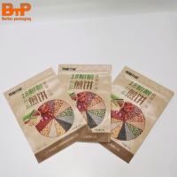 China Digital Printing Custom Retail Snack Packaging Food Bags Pouch  Kraft Paper Zipper Bag Resealable Frosted Zipper Bag for sale