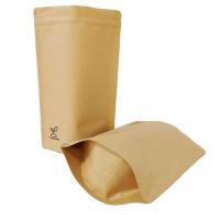 China Bio Pla  Pouch Bag Biodegradable Stand up Pouch Kraft Paper Compostable Package Zipper Bag Food Packaging Flat Bottom Pouch for sale