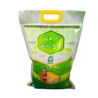 China 5kg 10kg Rice Packaging Bag Custom Logo Printed Food Package Plastic Nylon PE Package for  Wheat Grain Storage Pouch Bag for sale