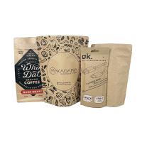 China Biodegradable Paper and PLA Packaging Bag for Food Kraft Paper Zipper Bag Stand up Pouch ECO Friendly Materials Packing Bag for sale