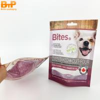 China Custom Sizes and Logo Recyclable PE Pouch Stand up Zipper Packaging Bags Resealable Doypack for Pet Dog Cat Snack Treats for sale