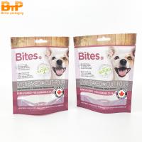 China Custom Sizes and Logo Recyclable PE Pouch Stand up Zipper Packaging Bags Resealable Doypack for Pet Dog Cat Snack Treats for sale