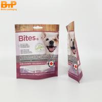 China Custom Sizes and Logo Recyclable PE Pouch Stand up Zipper Packaging Bags Resealable Doypack for Pet Dog Cat Snack Treats for sale