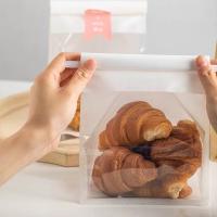 China Custom Size and Logo Bakery Paper Packaging Bag Bread Loaf Bagel Toast Brown Bakery Bread Paper Bags Kraft Paper Window Bag for sale