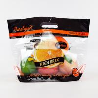 China Custom Anti Fog Zipper Bag  Keep Fresh Plastic Packaging for Fresh Fruits Orange Apple Grape Cherry Vegetable Bags With Handle for sale