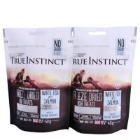 China Laminated Material Stand up Food Plastic Bag with Own logo Printing for Pet Cat Food Packaging Zipper Mylar 3.5g Bags for sale