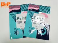 China Wet Paper Sticker Pouch Baby Clean Moist Towelette Packaging Bag  Wet Tissues Package Plastic Bags for sale