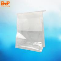 China Customized Printed Side Gusset Type Seal Packaging Bag Flat Bottom Bags Toast Bread Bag With Clear Window for sale