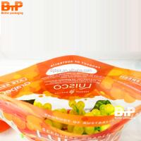 China Custom Printed Fresh Food Orange Fruit Packaging Bag Supermarket Fruit Plastic Bag with Zipper Custom Printed Cheap Price for sale