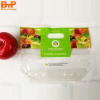 China Custom Printed Fresh Food Orange Fruit Packaging Bag Supermarket Fruit Plastic Bag with Zipper Custom Printed Cheap Price for sale