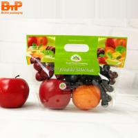 China Custom Printed Fresh Food Orange Fruit Packaging Bag Supermarket Fruit Plastic Bag with Zipper Custom Printed Cheap Price for sale