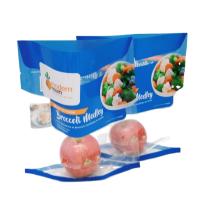 China Custom logo Printed Fruit Food Packaging Bag Fresh  Vegetable  Standing up Pouch of pp Recycle Plastic Bags for sale