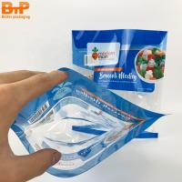 China Custom logo Printed Fruit Food Packaging Bag Fresh  Vegetable  Standing up Pouch of pp Recycle Plastic Bags for sale