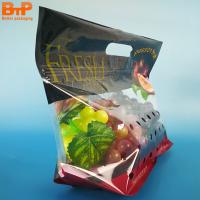 China Promotion Custom Transparent OPP/CPP Cherry Tomato Grape Fruit Vegetable Plastic Packaging Bags with Zipper for sale