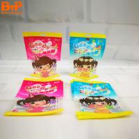 China Food Grade Custom Printed Pouch Three Side Sealed Mylar Plastic Packaging Bags for Lollipop Candy Bar Sugar Mashmallow 3.5g 50g 100g for sale