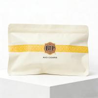 China Custom Printed Heat Seal Food Grade Cigar Packaging Pouch Moisture Proof Resealable Three Side Sealed Bag for Premium Cigars for sale