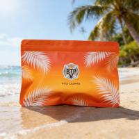 China Custom Printed Heat Seal Food Grade Cigar Packaging Pouch Moisture Proof Resealable Three Side Sealed Bag for Premium Cigars for sale