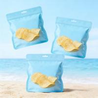 China Custom Food Grade PE Resealable Three-Side Sealed Clear Window Snack Packaging Pouch for Dried Fruit and Nut Candy for sale