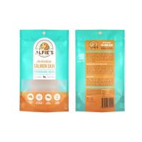 China Custom Heat Seal Printed Pet Treat Pouch Food Grade High Barrier Resealable Stand up Bag with Clear Window for Dog Treats for sale
