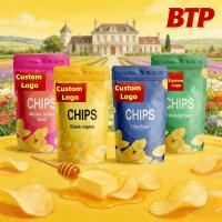 China Custom Full Color Printed Stand up Pouch PE Material High for Moisture Proof Resealable Zipper Food Grade Snack Packaging for sale