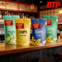 China Custom Full Color Printed Stand up Pouch PE Material High for Moisture Proof Resealable Zipper Food Grade Snack Packaging for sale