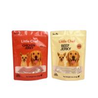 China Custom Heat Seal PE Stand up Pouch Food Grade High for Resealable Zipper Bag for Dog Jerky Supermarket Use for sale