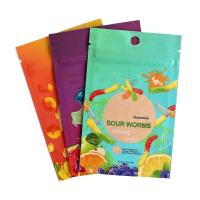 China MOQ 100pcs Child Resistant Disposable Gummy Pouch Smell Proof Zipper Bag Custom Printed Packaging Security Bopp for Edibles for sale