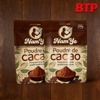 China High for Stand up Resealable Pouch with Zipper Top PE Plastic Custom Logo for Cocoa & Coffee Powder Packaging for sale