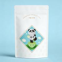 China MOQ 100pcs Custom Luxury Gold Foil Accent Matte Heat Seal Food Grade Tea Pouch High for Airtight for Premium Gift Tea Packaging for sale