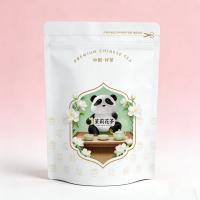 China MOQ 100pcs Custom Luxury Gold Foil Accent Matte Heat Seal Food Grade Tea Pouch High for Airtight for Premium Gift Tea Packaging for sale