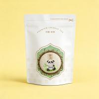 China MOQ 100pcs Custom Luxury Gold Foil Accent Matte Heat Seal Food Grade Tea Pouch High for Airtight for Premium Gift Tea Packaging for sale