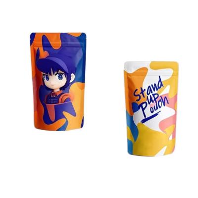 China Custom Printed Matte Waterproof Stand Pouch Resealable Zipper Food Grade High for Plastic Bags for Snack Confectionery for sale
