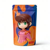 China Custom Printed Matte Waterproof Stand Pouch Resealable Zipper Food Grade High for Plastic Bags for Snack Confectionery for sale