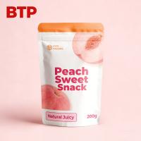 China MOQ 100pcs Snack Stand up Pouch Food Grade Resealable Zipper Bag Smell Proof Custom Logo for Vitamin-Rich Fruit Snack Packaging for sale
