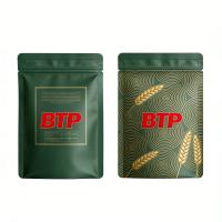 China Luxury Dark Green Matte Stand up Pouch with Gold Foil Print Heat Resistant Zipper Top Disposable for Tea & Coffee Packaging for sale