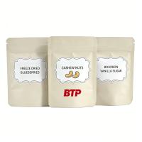 China Matte Pastel Color Three Side Seal PE Disposable Pouch Custom Label Print Food Grade for Freeze-Dried Fruit & Sugar Packaging for sale