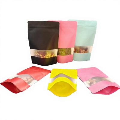 China MOQ 100pcs Custom Food Grade Classic Gravure Printing Waterproof Spice Coffee Tea Snack Candy Kraft Zipper Stand up Paper Pouch for sale