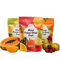 China Custom Digital Printed PE Stand-Up Pouch with Resealable Zipper Smell Proof Airtight for Freeze-Dried Fruit Snacks Packaging for sale