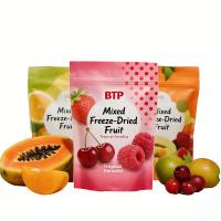 China Custom Digital Printed PE Stand-Up Pouch with Resealable Zipper Smell Proof Airtight for Freeze-Dried Fruit Snacks Packaging for sale