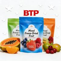 China Custom Digital Printed PE Stand-Up Pouch with Resealable Zipper Smell Proof Airtight for Freeze-Dried Fruit Snacks Packaging for sale