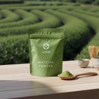 China Food Grade Stand up Lightproof Oxygen for Pouch with Zipper Top and PE Material Custom Logo Print for Tea & Matcha Storage for sale