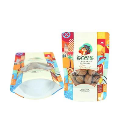China Custom Logo Printed PE Stand up Pouches with Ziplock Resealable for Potato Chips and Nuts Packaging (Food Grade Disposable) for sale