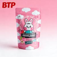 China Custom Printed Heat Seal Smell Proof Stand up Resealable Recyclable PE Plastic Bags Matte Finish Snack Packaging Custom Logo for sale