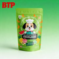 China Custom Printed Heat Seal Smell Proof Stand up Resealable Recyclable PE Plastic Bags Matte Finish Snack Packaging Custom Logo for sale