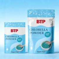 China Custom Printed Moisture Proof Stand up Resealable PE Plastic Pouches Zipper Top Custom Logo for Organic Moringa Powder Packaging for sale