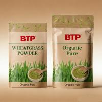 China Custom Printed Moisture Proof Stand up Resealable PE Plastic Pouches Zipper Top Custom Logo for Organic Moringa Powder Packaging for sale