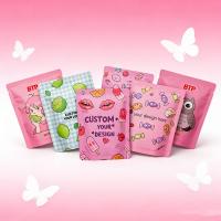 China Custom MOQ 100pcs Free Sample Food-Grade Sealable Moisture-Proof Resealable Plastic Zipper Bags for Snacks for sale