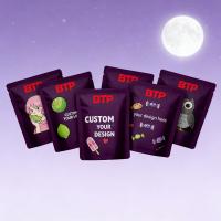 China Custom MOQ 100pcs Free Sample Food-Grade Sealable Moisture-Proof Resealable Plastic Zipper Bags for Snacks for sale